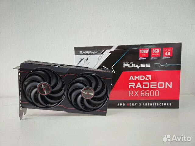 AMD Radeon RX6600 Sapphire Pulse 8Gb купить в Москве | Электроника | Авито