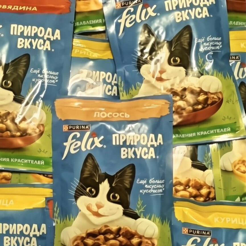 Корм для кошек влажный Felix 24 шт