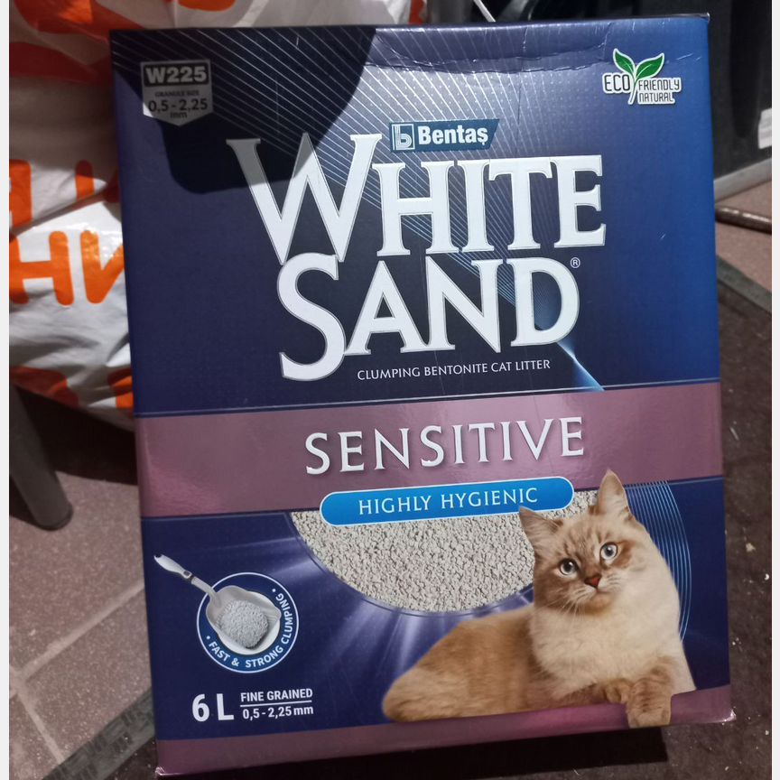 Кошачий наполнитель White sand