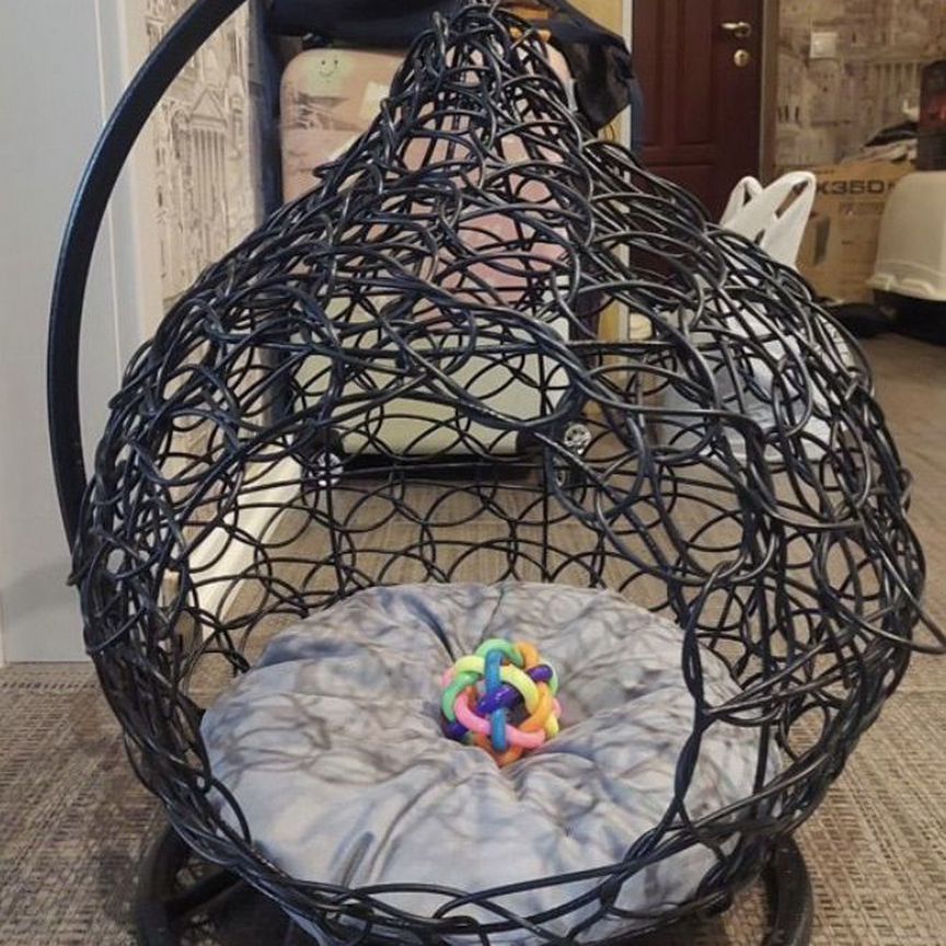 Лежанка кокон для кошек и маленьких собак