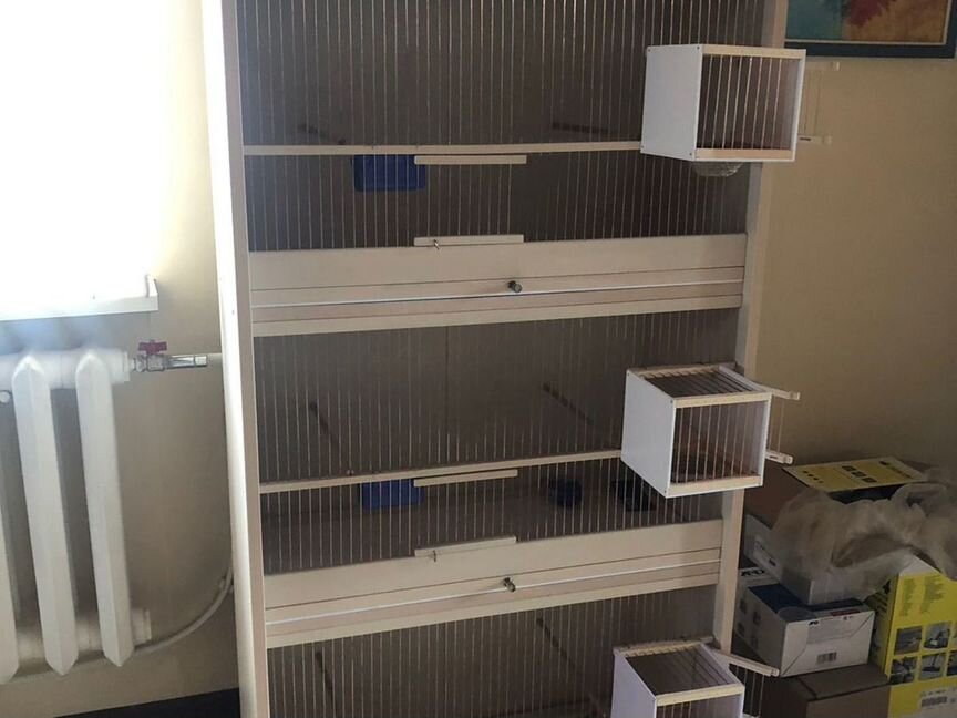 Трех этажный бокс для птиц