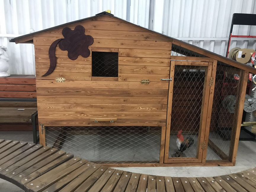 Курятник готовый для дачи 2,87*1,04м. h-1,78м