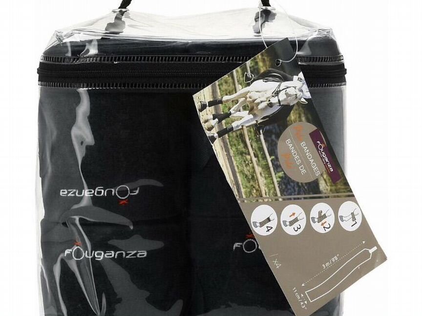 Бинты для лошади декатлон fouganza polo 4 шт