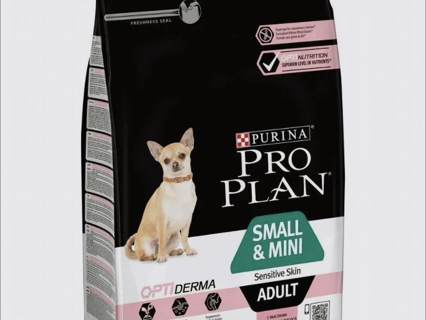 PRO plan Small&Mini Sensitive Skin 3кг