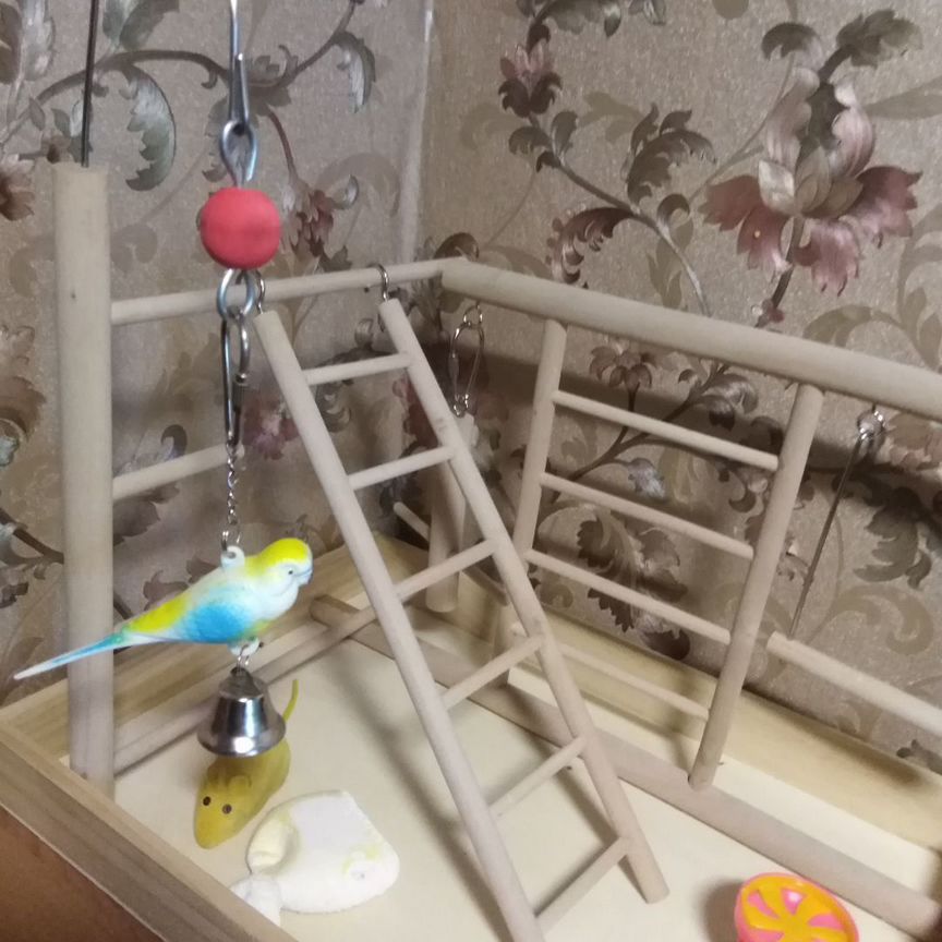 Игровой комплекс для волнистых попугаев