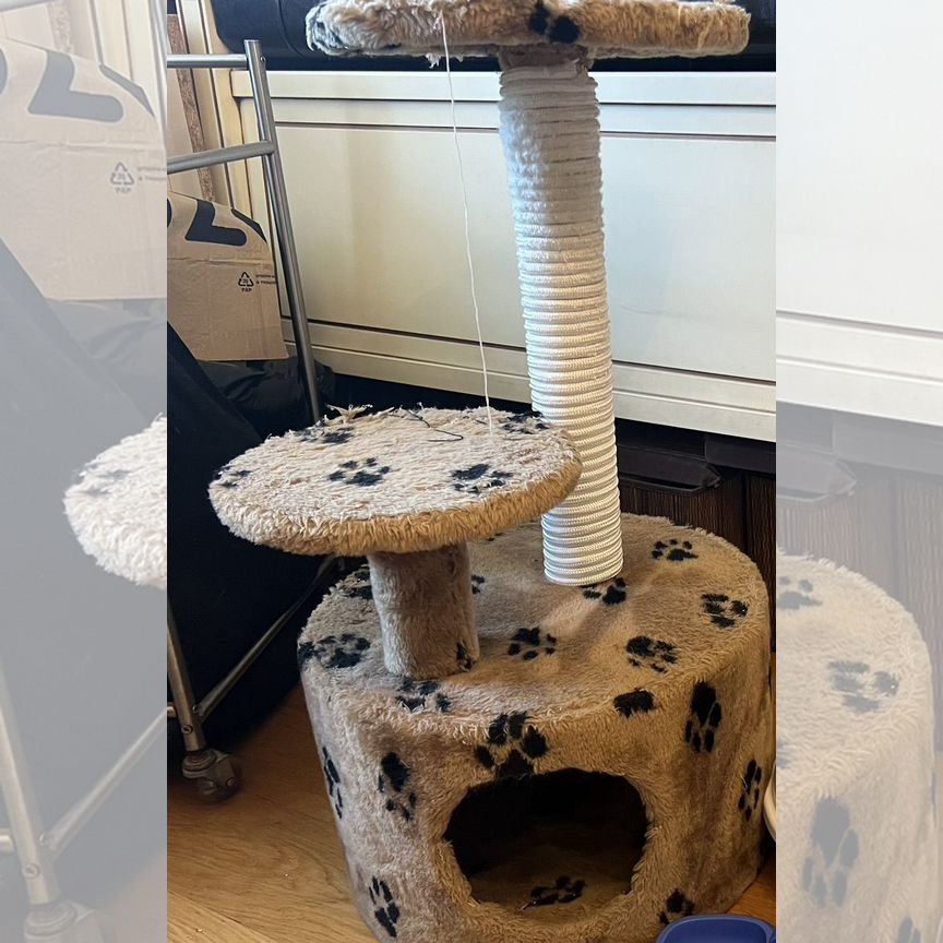 Кошкин домик с когтеточкой