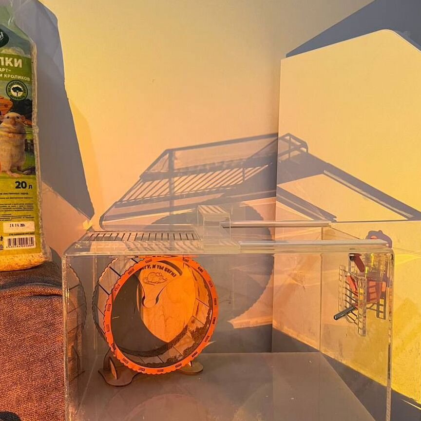 Клетка для хомяка прозрачная