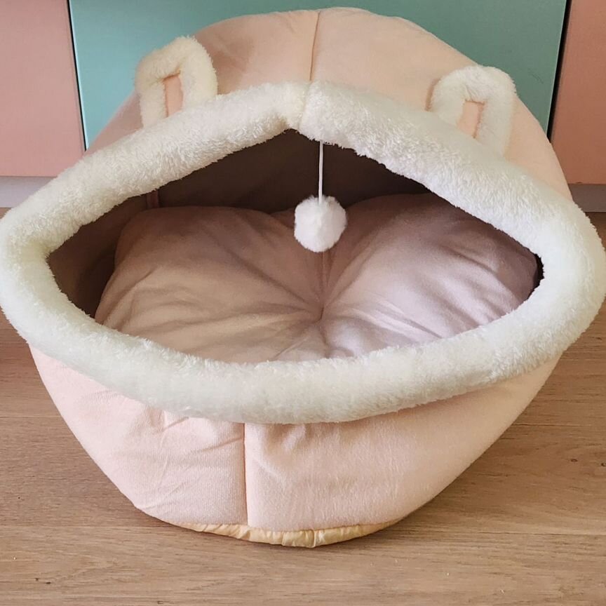 Лежанка домик для кошек и маленьких собак