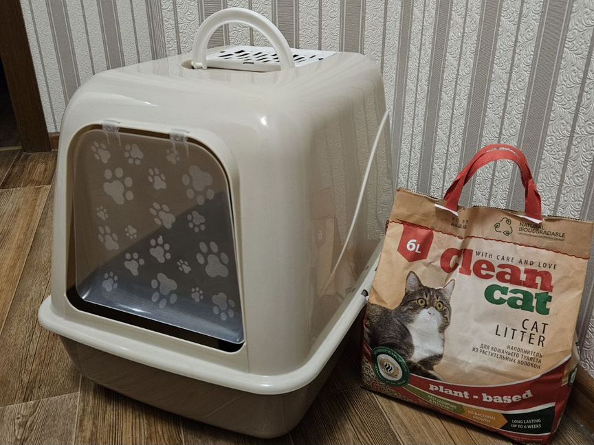 Туалет домик для кошек