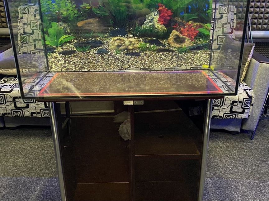 Аквариум с тумбой 100л