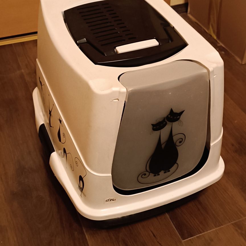 Кошачий туалет домик