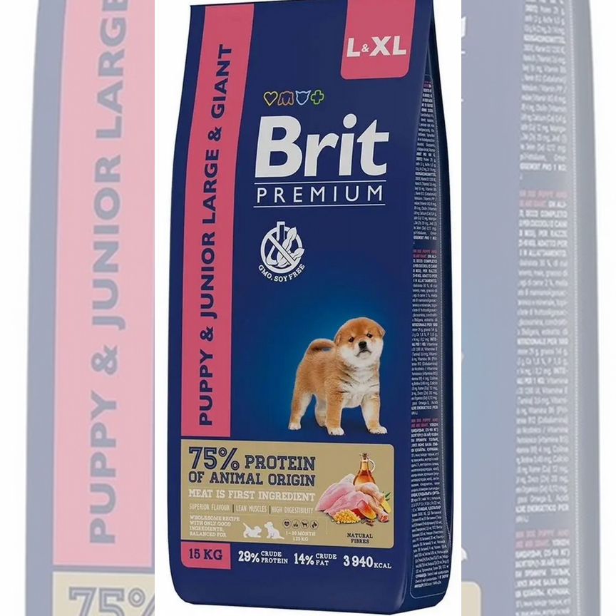 Корм для собак Brit Premium by Nature Junior L