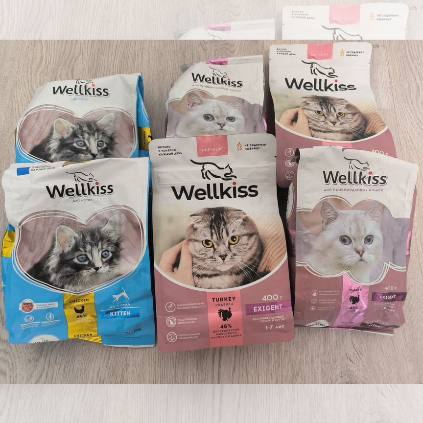 Сухой орм для кошек, котят Wellkiss