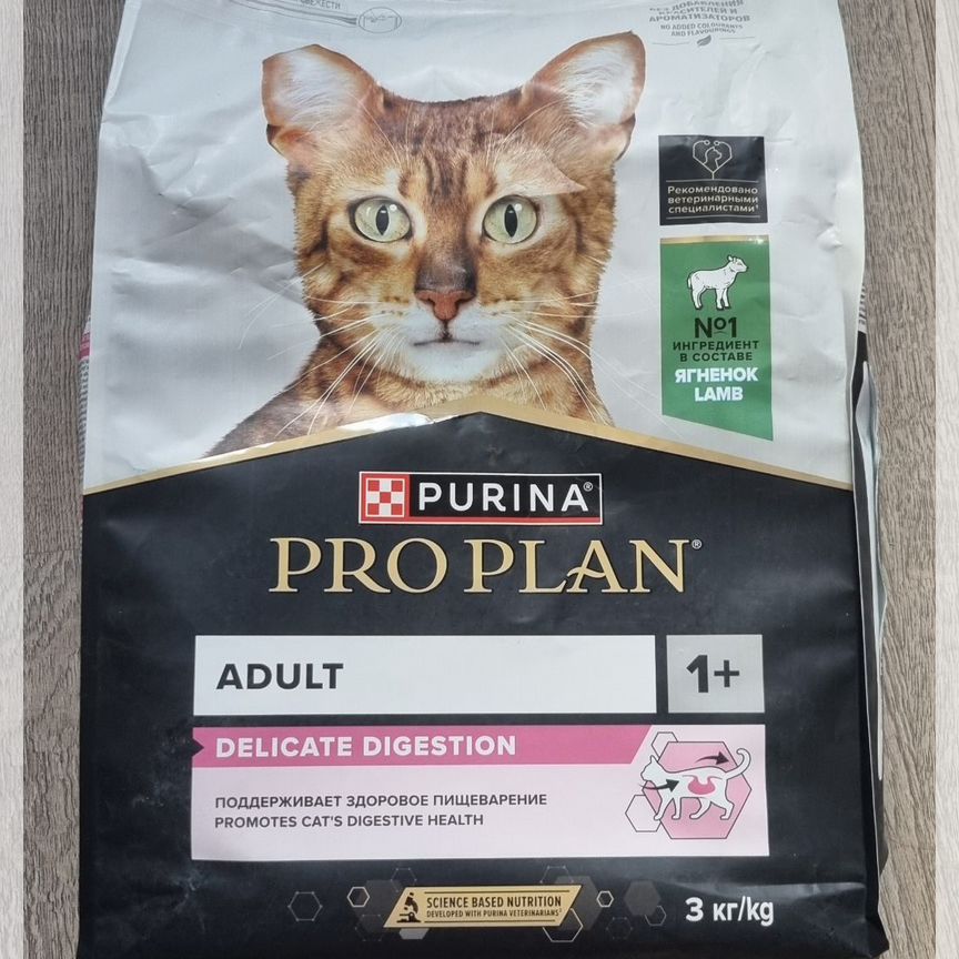 Сухой корм для кошек Purina Proplan Delicate 3кг