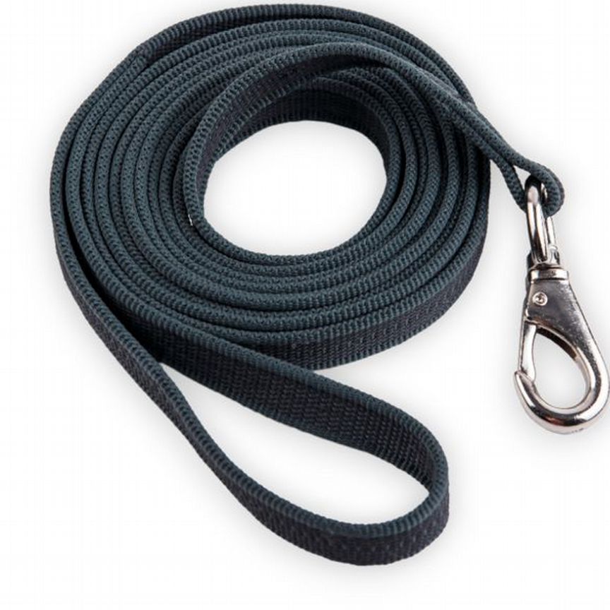 Поводок 5 м серый Аркон Dog&Vogue прорезиненный