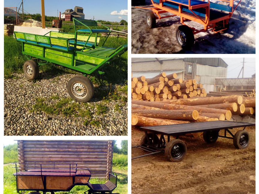 Телеги и вагонеты для лошадей от производителя
