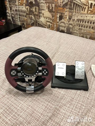 Игровой руль hama Thunder V5 купить в Новосибирске | Электроника | Авито