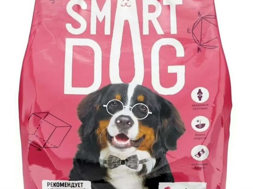 Сухой корм для собак крупных пород Smart Dog