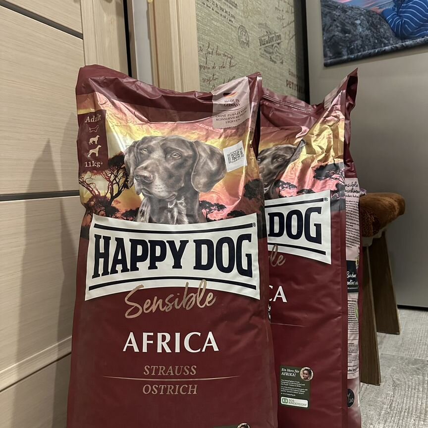 Сухой корм для собак Хэппи дог Африка Страус