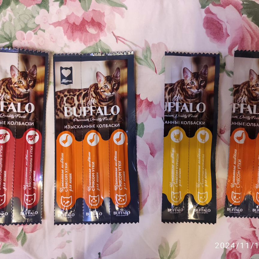 Mr.Buffalo колбаски для кошек