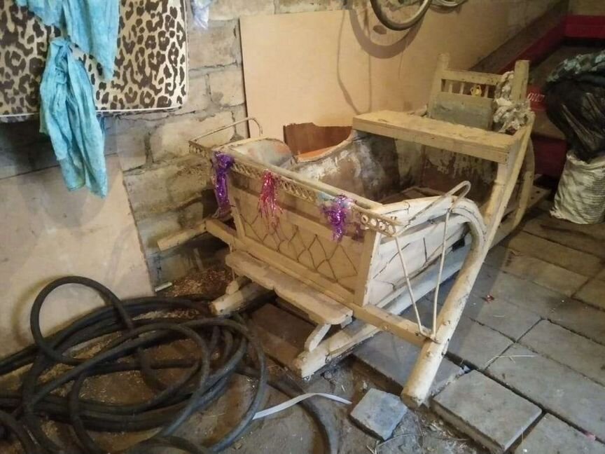 Сани, кашовка для лошади