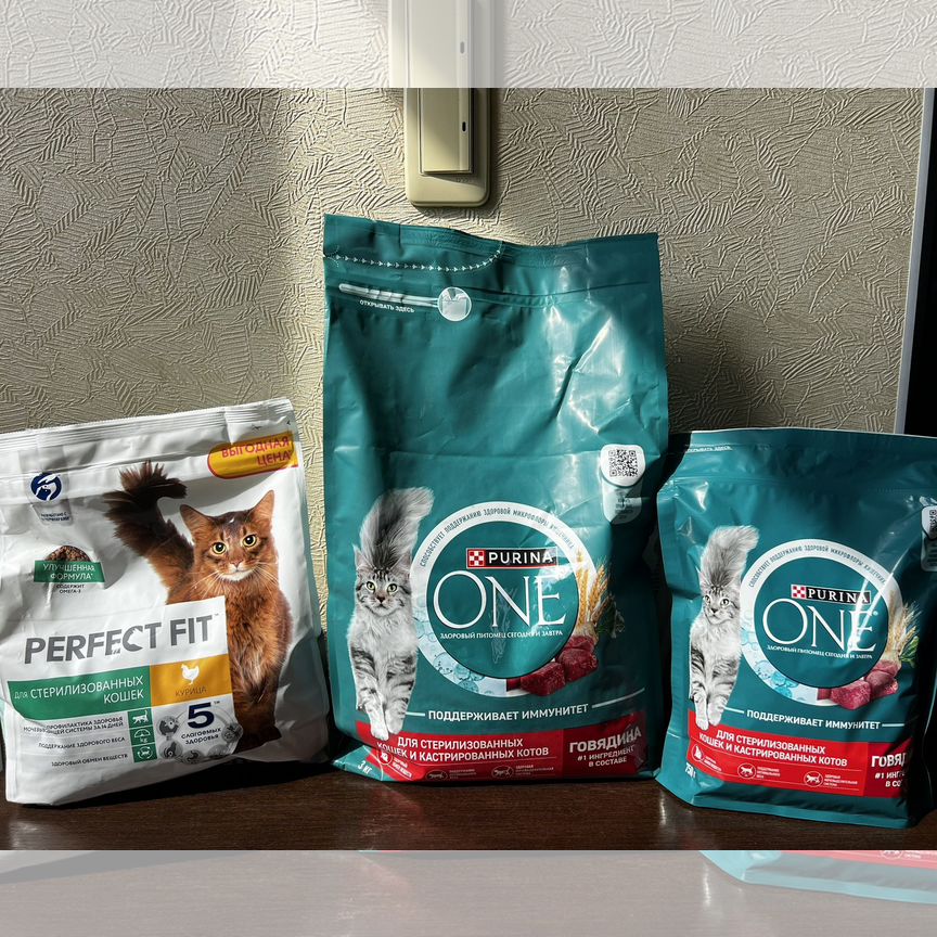 Сухой корм для кошек purina one и perfect fit