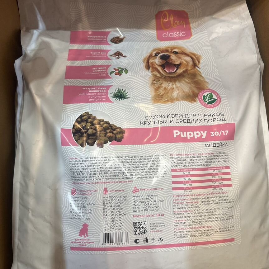 Корм для собак Clan