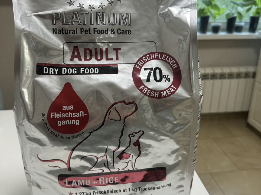 Сухой корм для собак Platinum Adult Lamb Rice