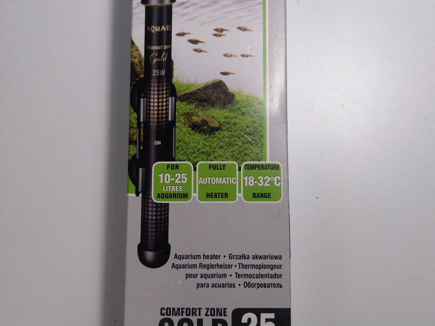 Обогреватель в аквариум aquael gold 25