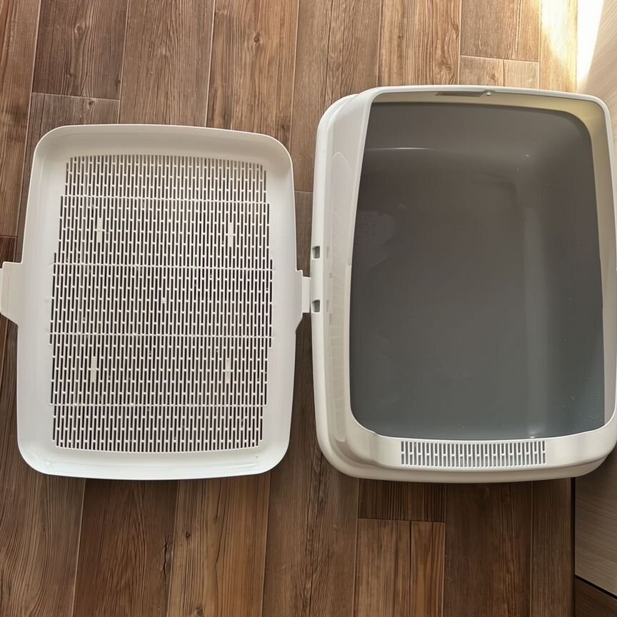 Лоток для кошек большой с сеткой