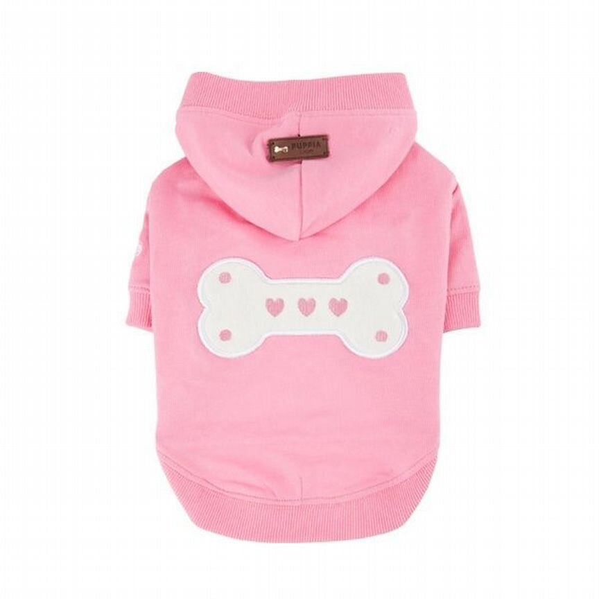 Puppia худи с капюшоном "Косточка", розовый