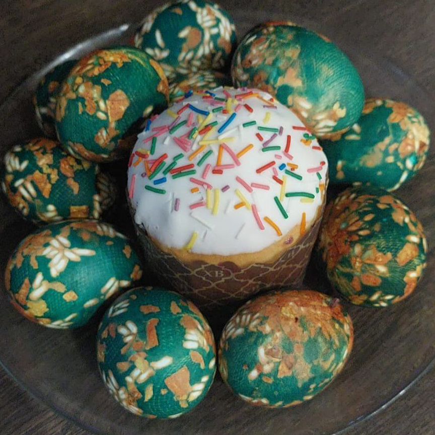 Яйца крашенные