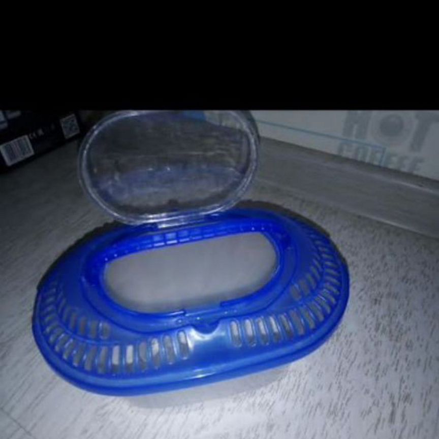 Контейнер с ручкой для маленькой рыбки, черепашки