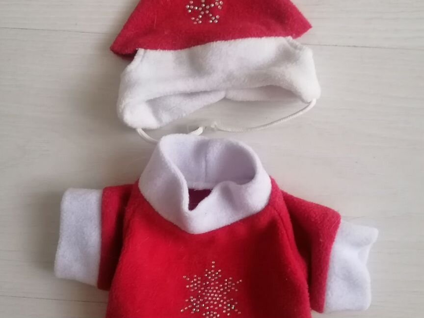 Костюм деда Мороза для кота/кошки