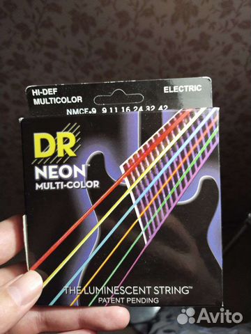 DR Neon 9-42 струны неон купить в Пензе | Хобби и отдых | Авито
