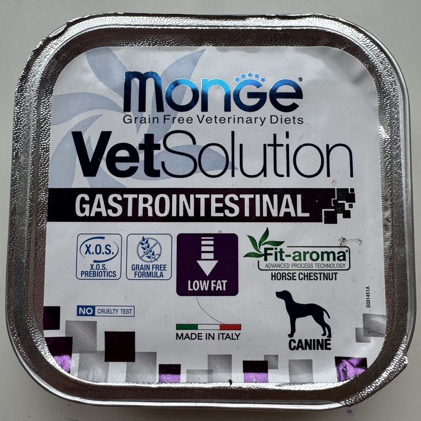 Влажный корм для собак monge gastrointestinal
