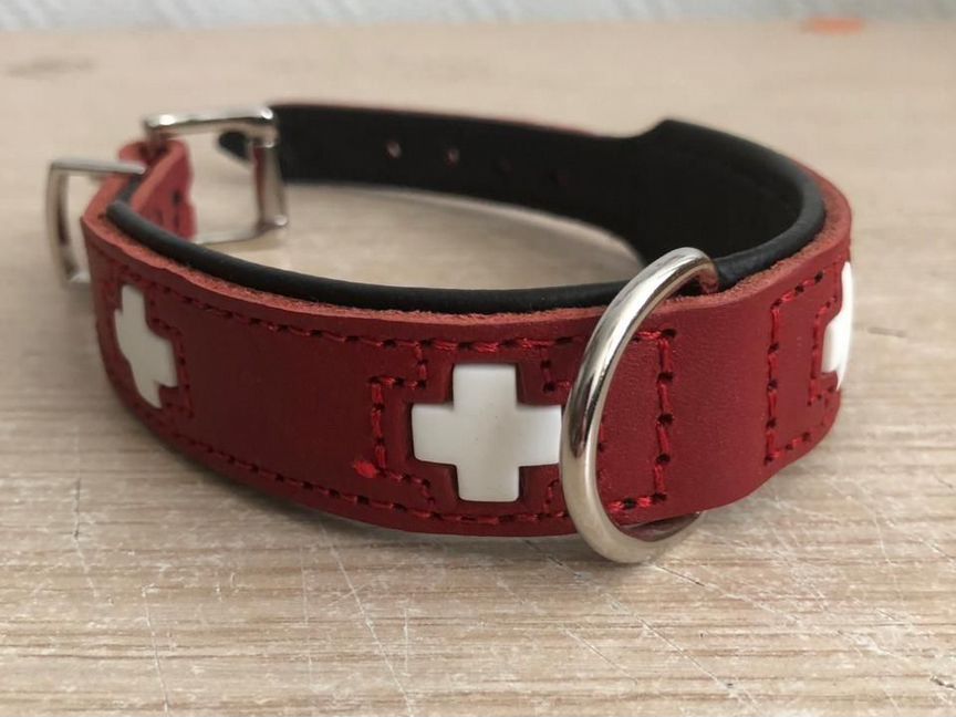 Ошейник для собак Hunter Swiss 32 кожа, 24-28 см