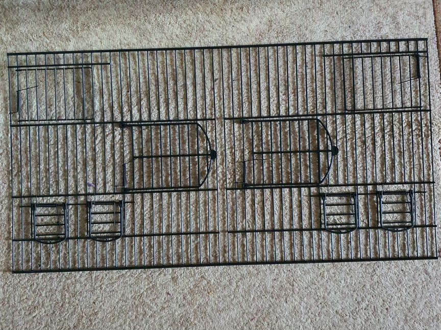 Клетки. Решётки для 2х птичьих боксов