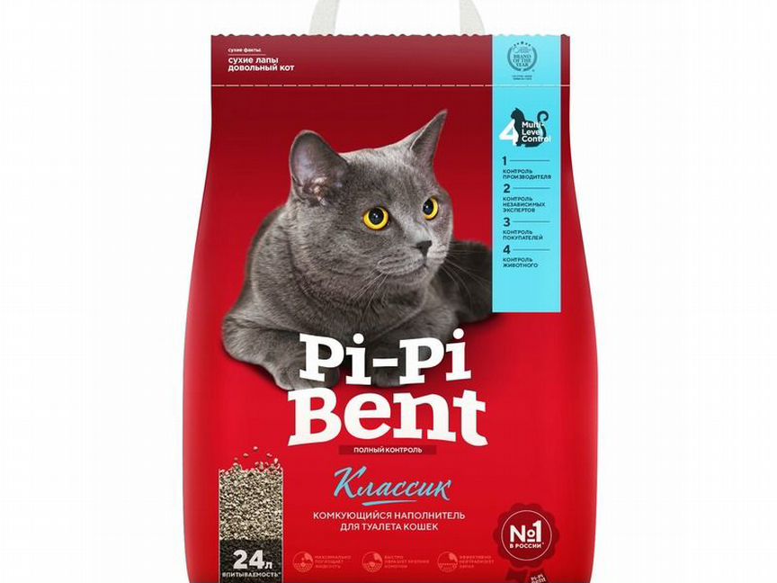 Pi-Pi Bent Classic комкующийся наполнитель 10кг