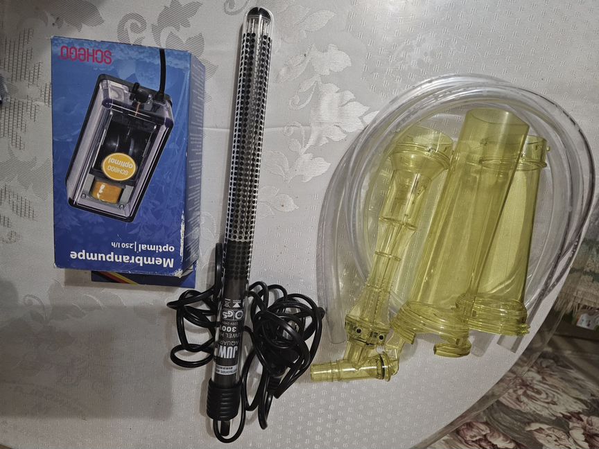 Компрессор, нагреватель, сифон, декор