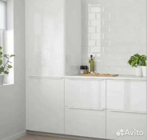 Фасады Рингульт 30х80 глянец белый для кухни IKEA купить в Москве ...