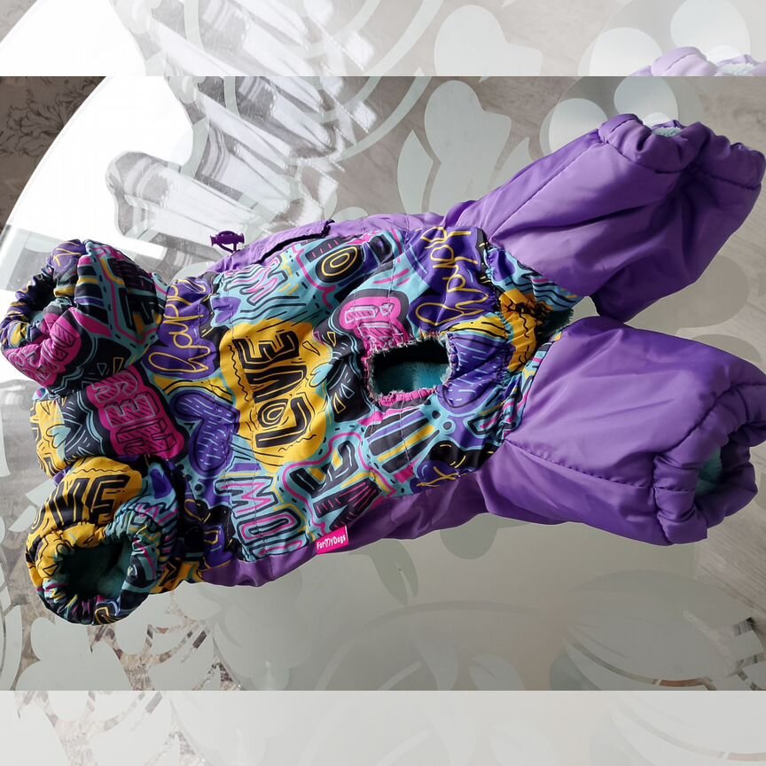 Зимний комбинезон для средней собаки