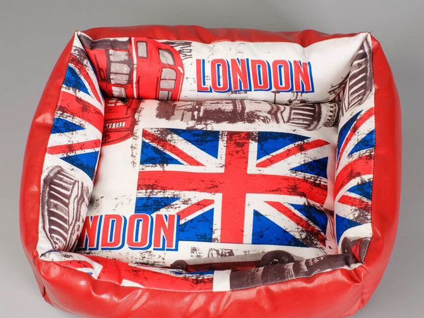 Лежанка прямоугольная искусственная кожа