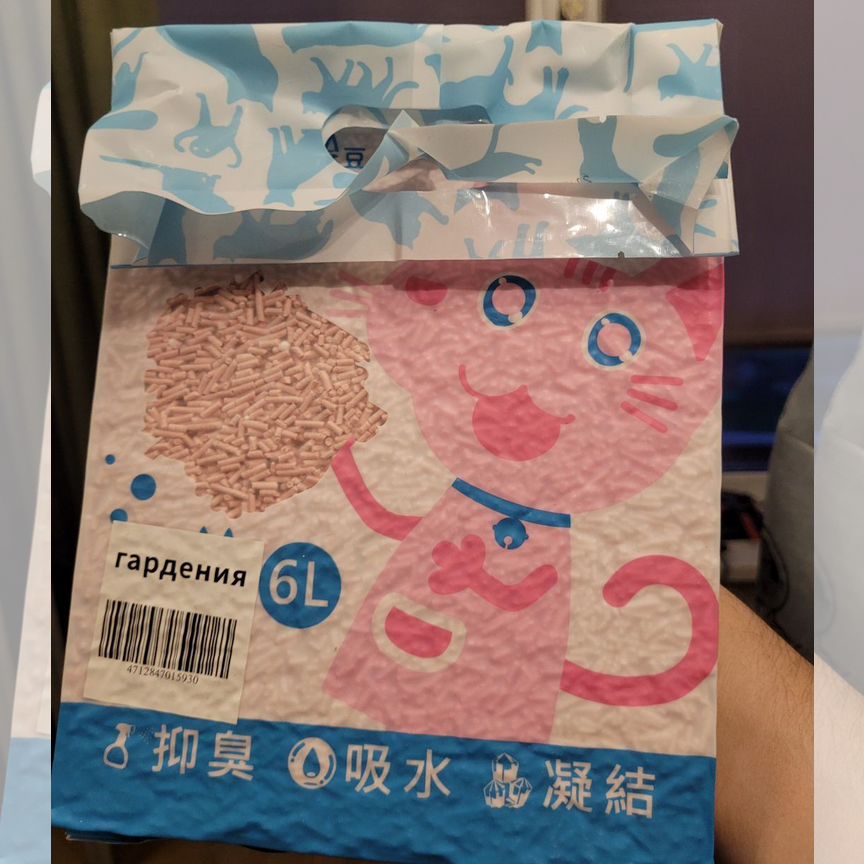 Наполнитель для кошачьего туалета тофу