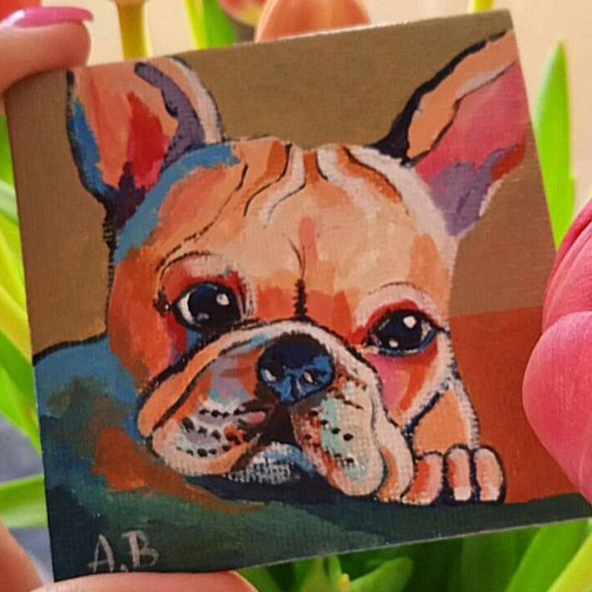 Картина акрилом на холсте