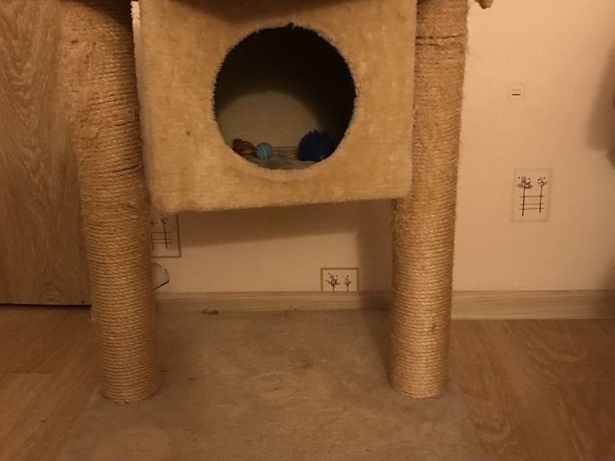 Когтеточка с домиком бу