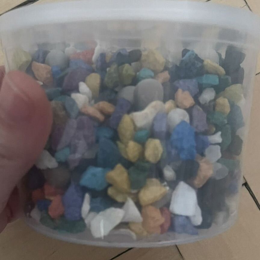 Цветные камушки для аквариума