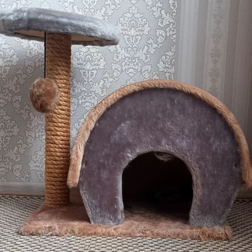 Домик для кошки с когтеточкой