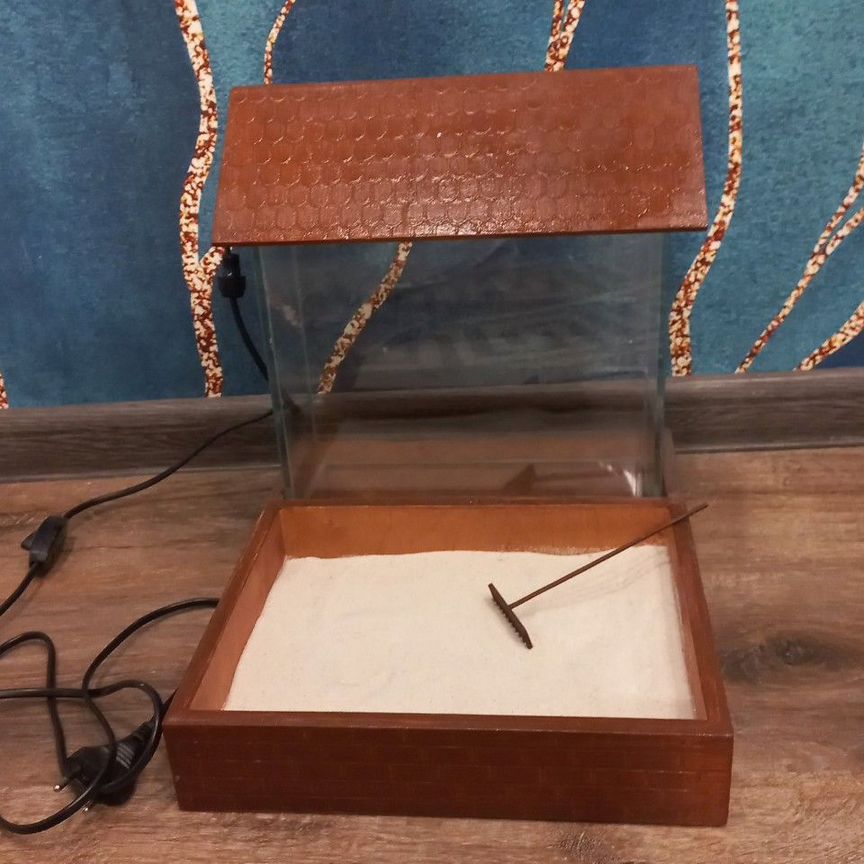 Аквариум с песочницей(садиком камней)