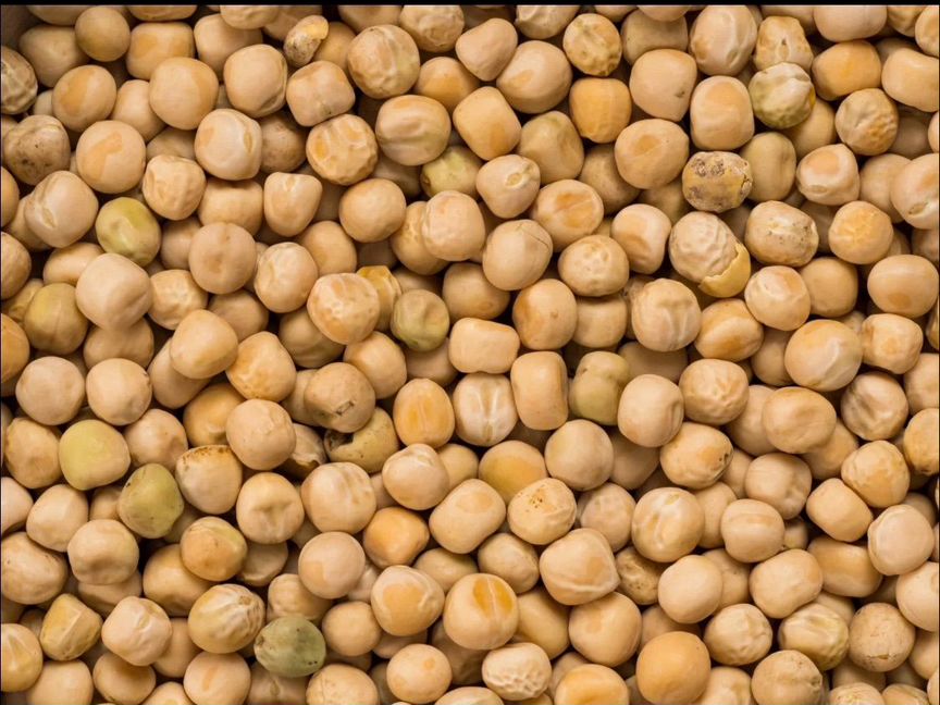 Горох в мешках